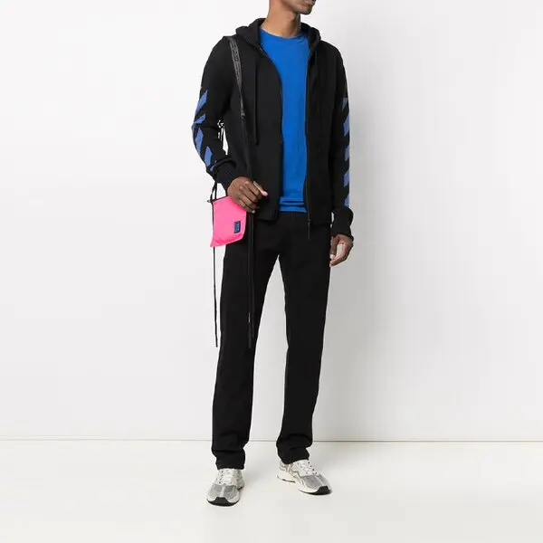 Off-White Ss21 Chest Logo Printing Round Neck Short Sleeve Ordinary Version