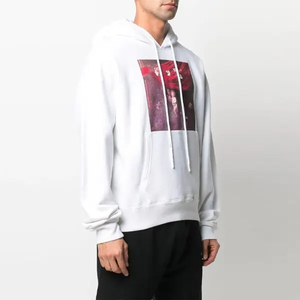 Off-White Ss21 Printing Logo Pattern Loose Fit - White
