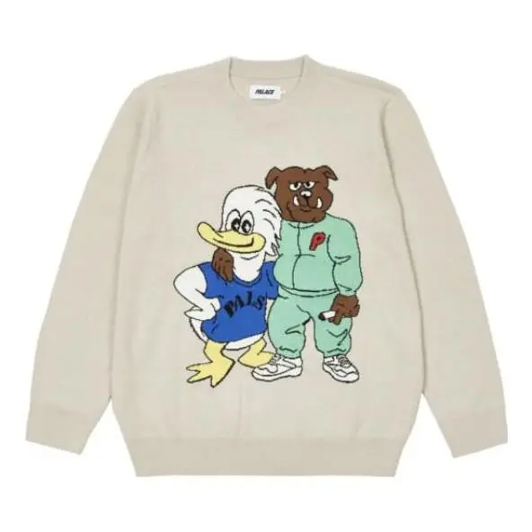 PALACE Dog And Duck Knit - Cream