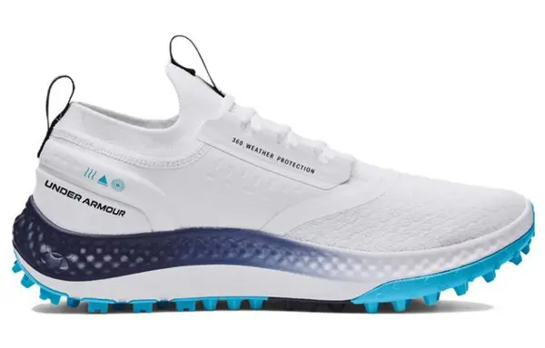 Under Armour Charged Phantom Spikeless Golf Shoes - White/midnight Navy