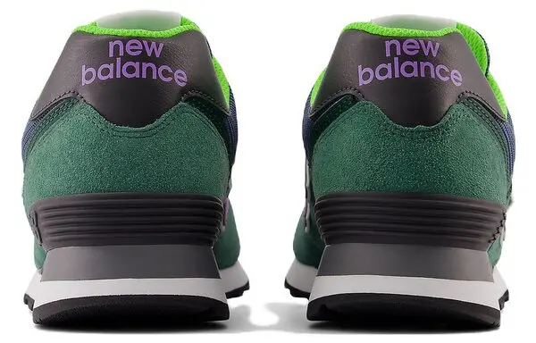 NEW BALANCE 574 Athletic Sneakers - Green/purple
