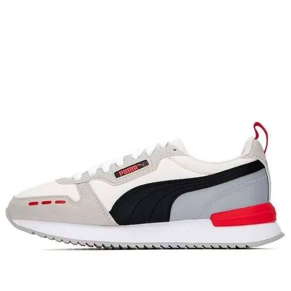 PUMA R78 Mesh Casual Sneakers - Gray/black/red