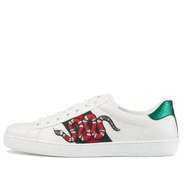 Gucci Ace Embroidered Snake Sneakers