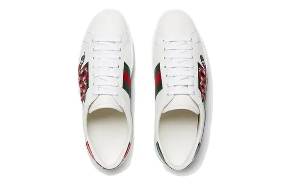 Gucci Ace Embroidered Snake Sneakers