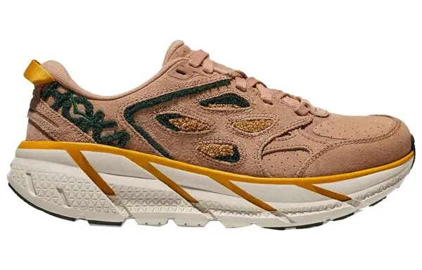 Hoka One One Clifton L Embroidery Sneakers - Brown