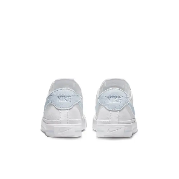 Nike Court Legacy Canvas Low Top Sneakers - White/blue