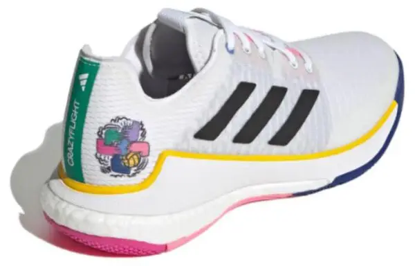 Adidas Crazyflight Athletic Sneakers - Cloud White/core Black/core Black