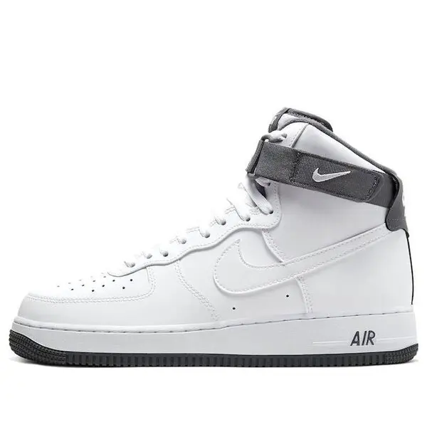 Nike Force 1 High Top Sneakers - White/grey