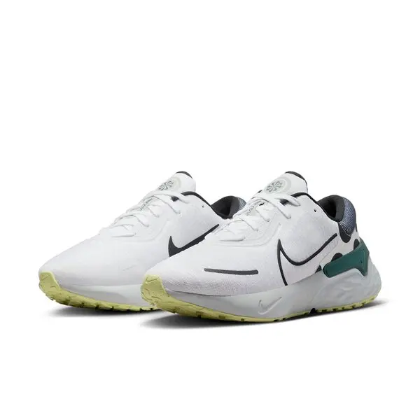 Nike Renew Run 4 Polka Dot Sneakers - White/black/light Silver