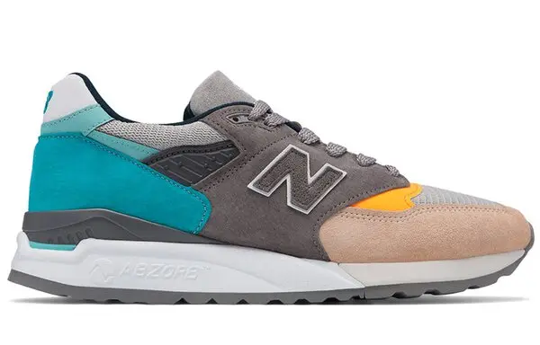 NEW BALANCE 998 Made In Usa "sand Teal" Sneakers