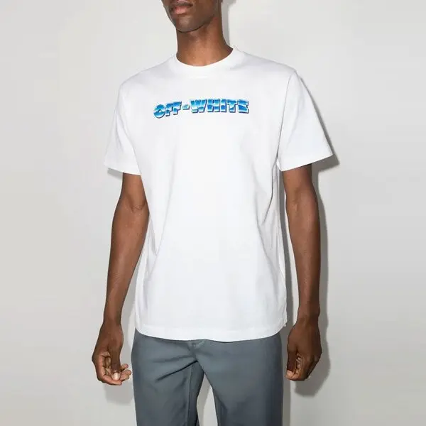 Off-White Ss22 Logo Printing Arrow Short Sleeve White