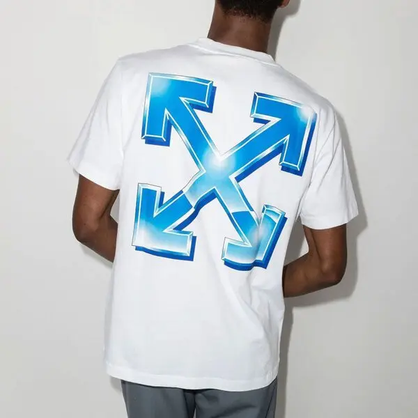 Off-White Ss22 Logo Printing Arrow Short Sleeve White