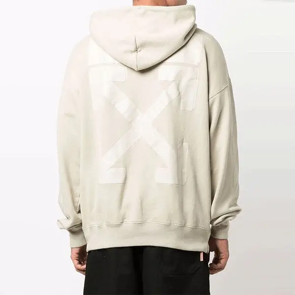 Off-White Logo Rubber Arrow Pullover Hoodie