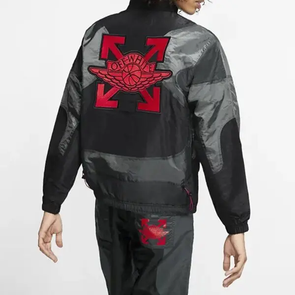 JORDAN X Off-white Woven Zip Up Jacket