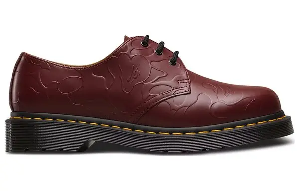Dr. Martens Emboss 1461 X A Bathing Ape Oxford Shoes - Cherry Red
