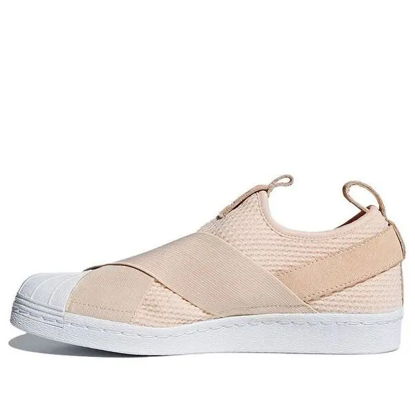 Adidas Superstar Slip On "linen" Athletic Shoes - Pink