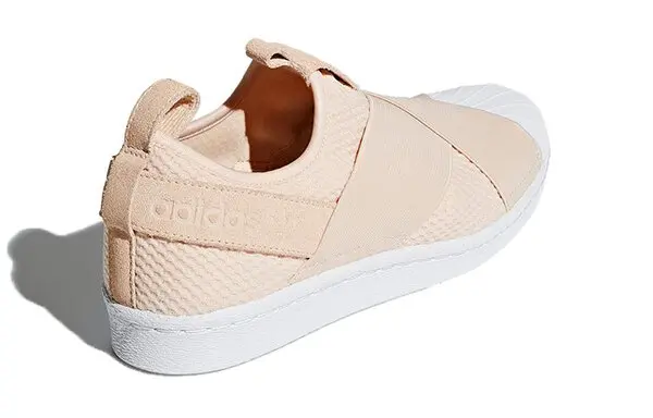 Adidas Superstar Slip On "linen" Athletic Shoes - Pink