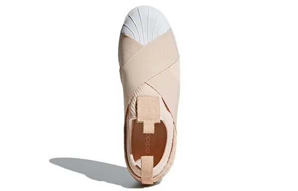 Adidas Superstar Slip On "linen" Athletic Shoes - Pink
