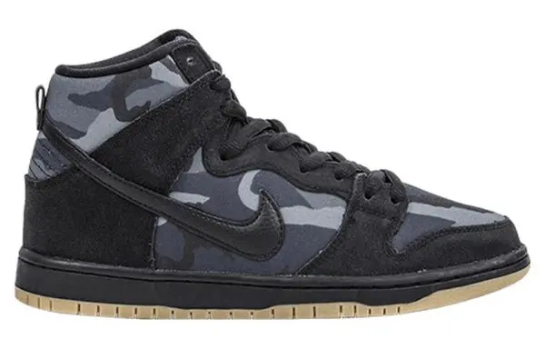 Nike Dunk High Pro Obsidian Camo Sneakers - Black