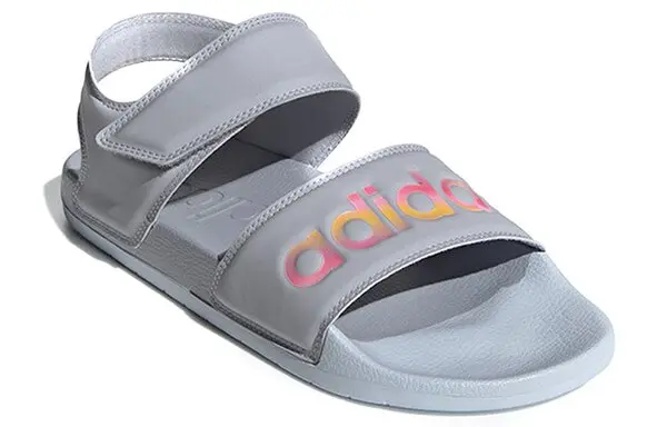 Adidas Adilette Sandal 'halo Silver Iridescent - Greyblue