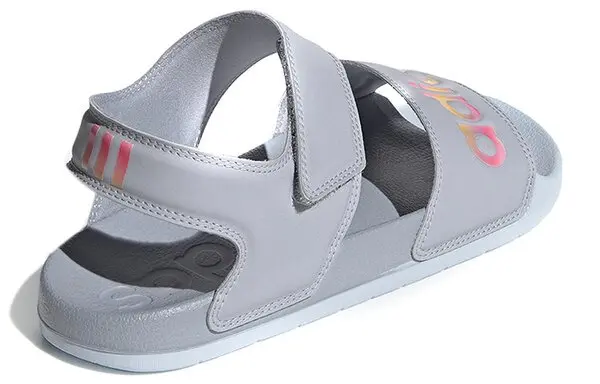 Adidas Adilette Sandal 'halo Silver Iridescent - Greyblue