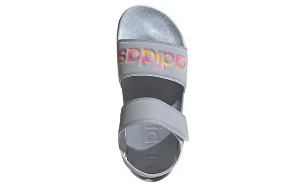 Adidas Adilette Sandal 'halo Silver Iridescent - Greyblue