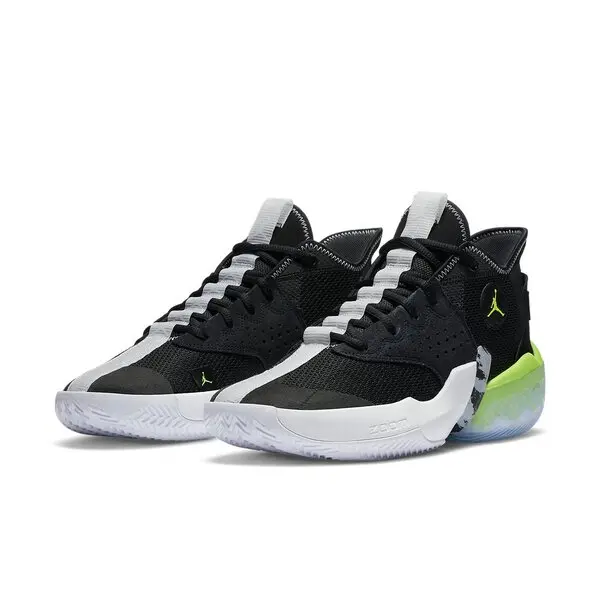 JORDAN React Elevation 'black Volt' Sneakers - Black/white/green