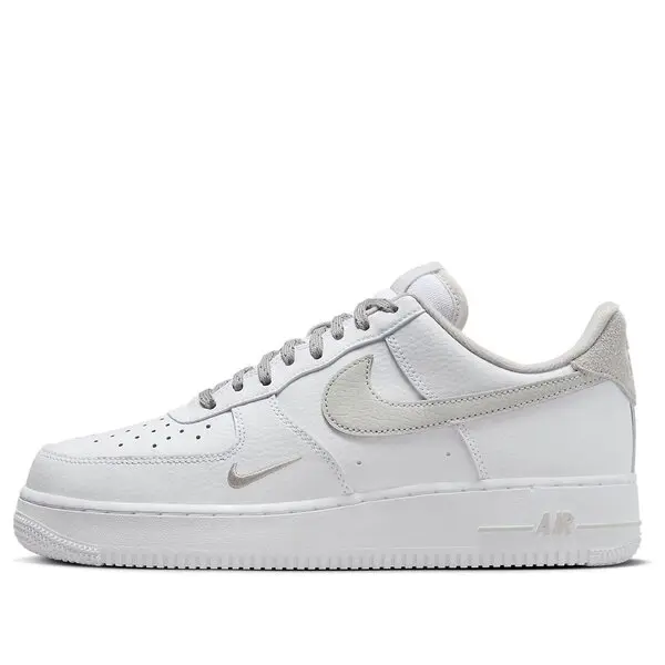 Nike Force 1 '07 "reflective Swoosh" Sneakers - White/reflect Silver/light Iron Ore