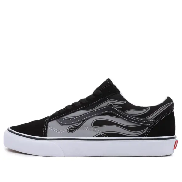 VANS Old Skool Reflective Flame Sneakers - Black/grey