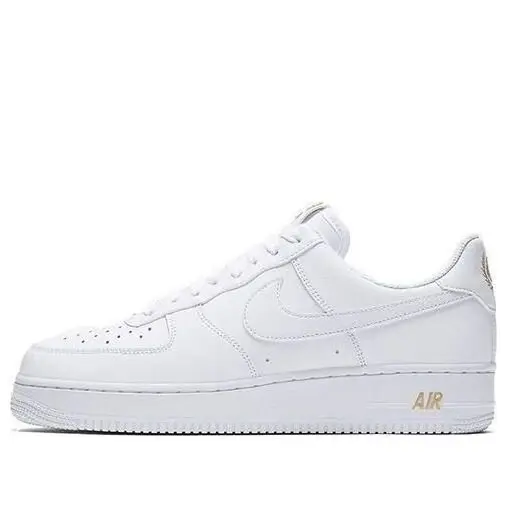 Nike Force 1 Low '07 "leaf Crest Logo - White/gold