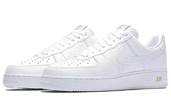 Nike Force 1 Low '07 "leaf Crest Logo - White/gold