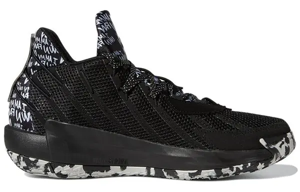 Adidas Dame 7 Gca 'i Am My Own Fan' Sneakers - Black/white