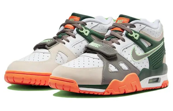 Nike Trainer 3 "miami Hurricanes" Sneakers - White/green/grey
