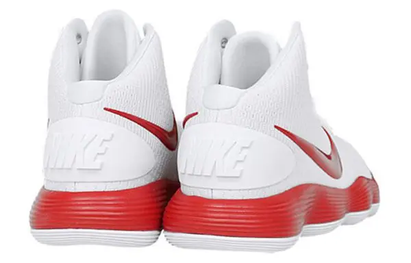 Nike Hyperdunk 2017 Tb High Top Lace Up Sneakers - White/red