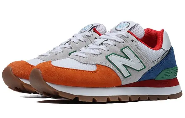 NEW BALANCE 574 Rugged Sneakers - Red/white/gray