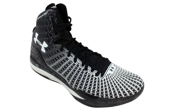 Under Armour Micro G Clutchfit Drive High Top Athletic Sneakers - Black/white