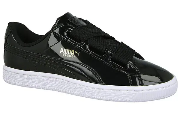 PUMA Basket Heart Patent Sneakers - Black