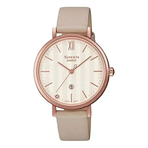 Casio Sheen Analog Quartz Watch With Sapphire Crystal - Pink