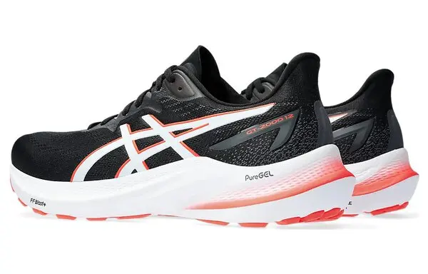 Asics Gt-2000 Athletic Sneakers - Black/sunrise Red