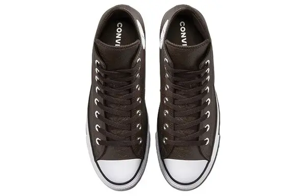CONVERSE Chuck Taylor All Star Tumbled Leather High Top Sneakers - Brown