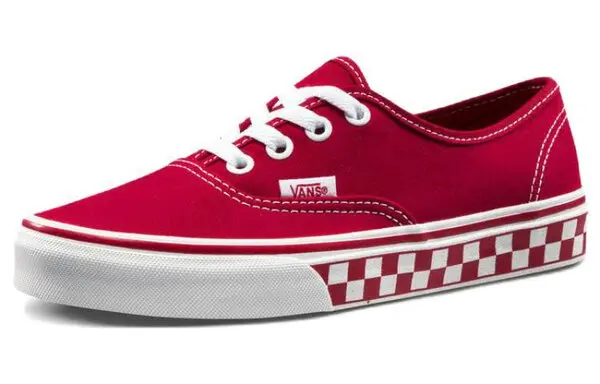 VANS Authentic Low Top Sneakers - Red