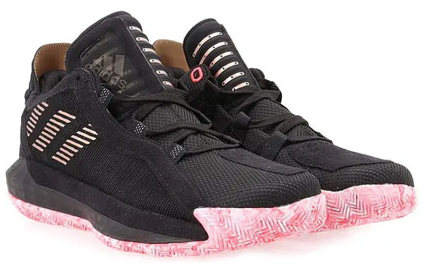 Adidas Dame 6 Gca "signal Pink" Basketball Sneakers - Black