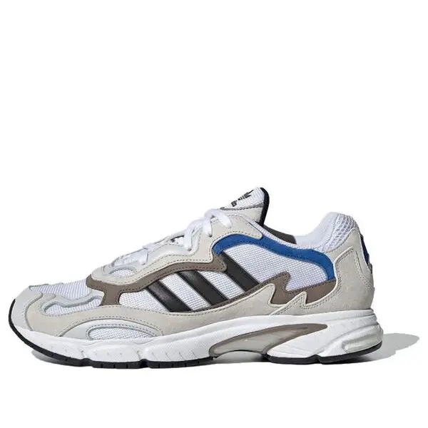 Adidas Temper Run "blue Trim" Sneakers - Ftwwht/cblack/ftwwht
