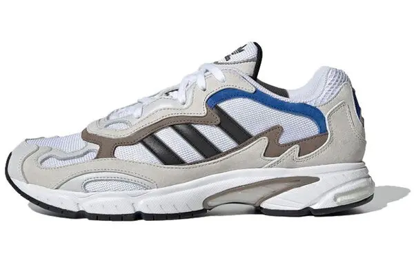 Adidas Temper Run "blue Trim" Sneakers - Ftwwht/cblack/ftwwht