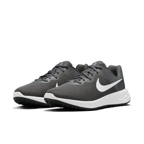 Nike Revolution 6 Extra Wide Athletic Sneakers - Gray/white