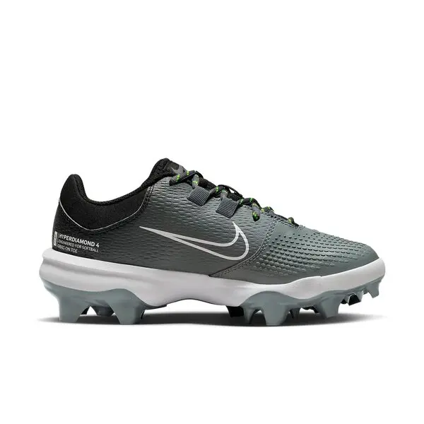 Nike Hyperdiamond 4 Pro Mcs Softball Cleats - Black/cool Grey/volt