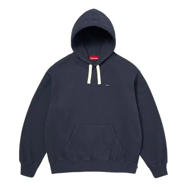 Supreme Small Box Drawcord Hooded Sweatshirt - Navy