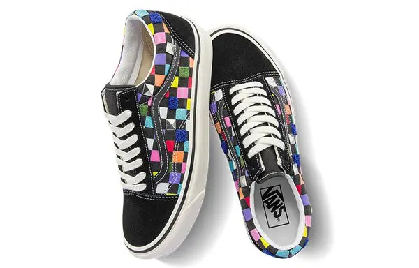 VANS Old Skool 36 Dx Checkerboard Embellished Sneakers - Black
