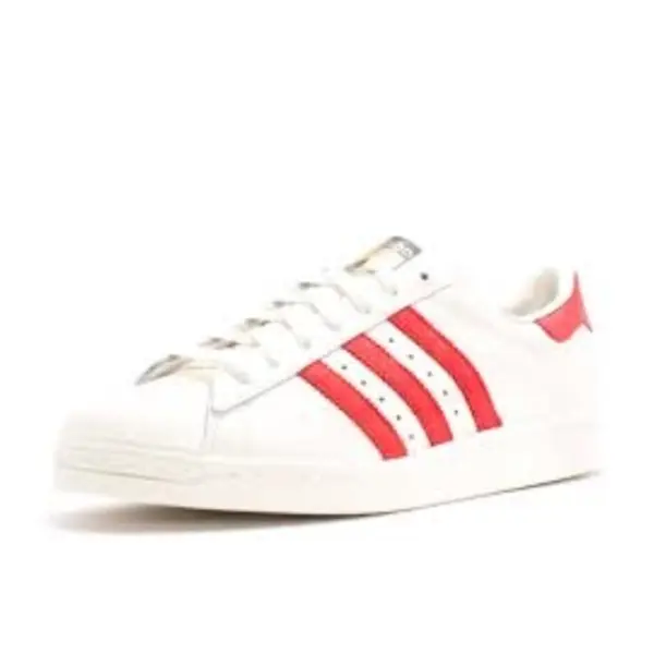 Adidas Originals Superstar 80s Deluxe Sneakers - White/red