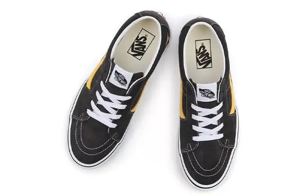 VANS Sk8-low Utility Pop Casual Skate Shoes - Black/yellow